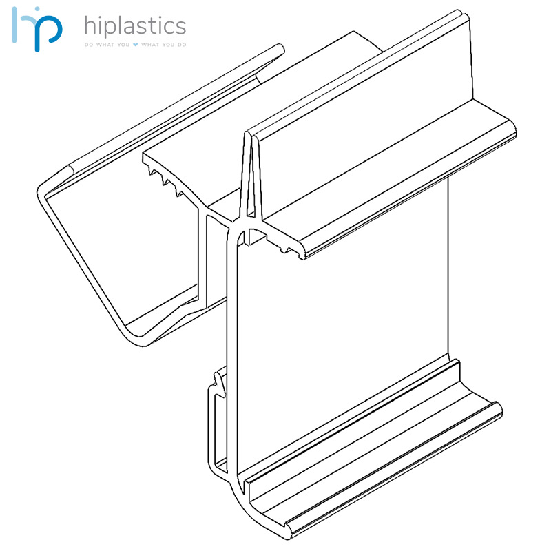 Hiplastics ANSPHDK Clip on Shelf Rail for Hanshow/Pricer ESL Electronic ...