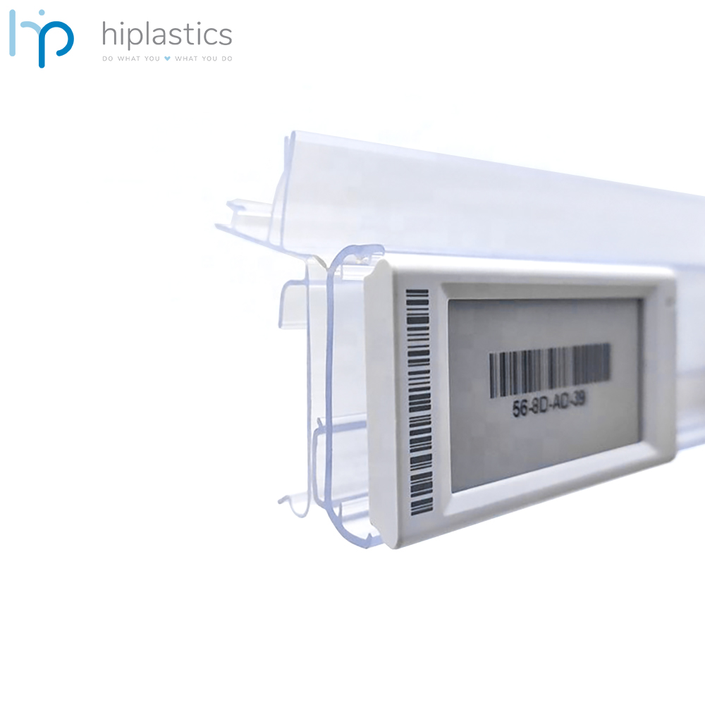 Hiplastics OPHDC Hold Shelf Divider Installed ESL Rail for Hanshow ...